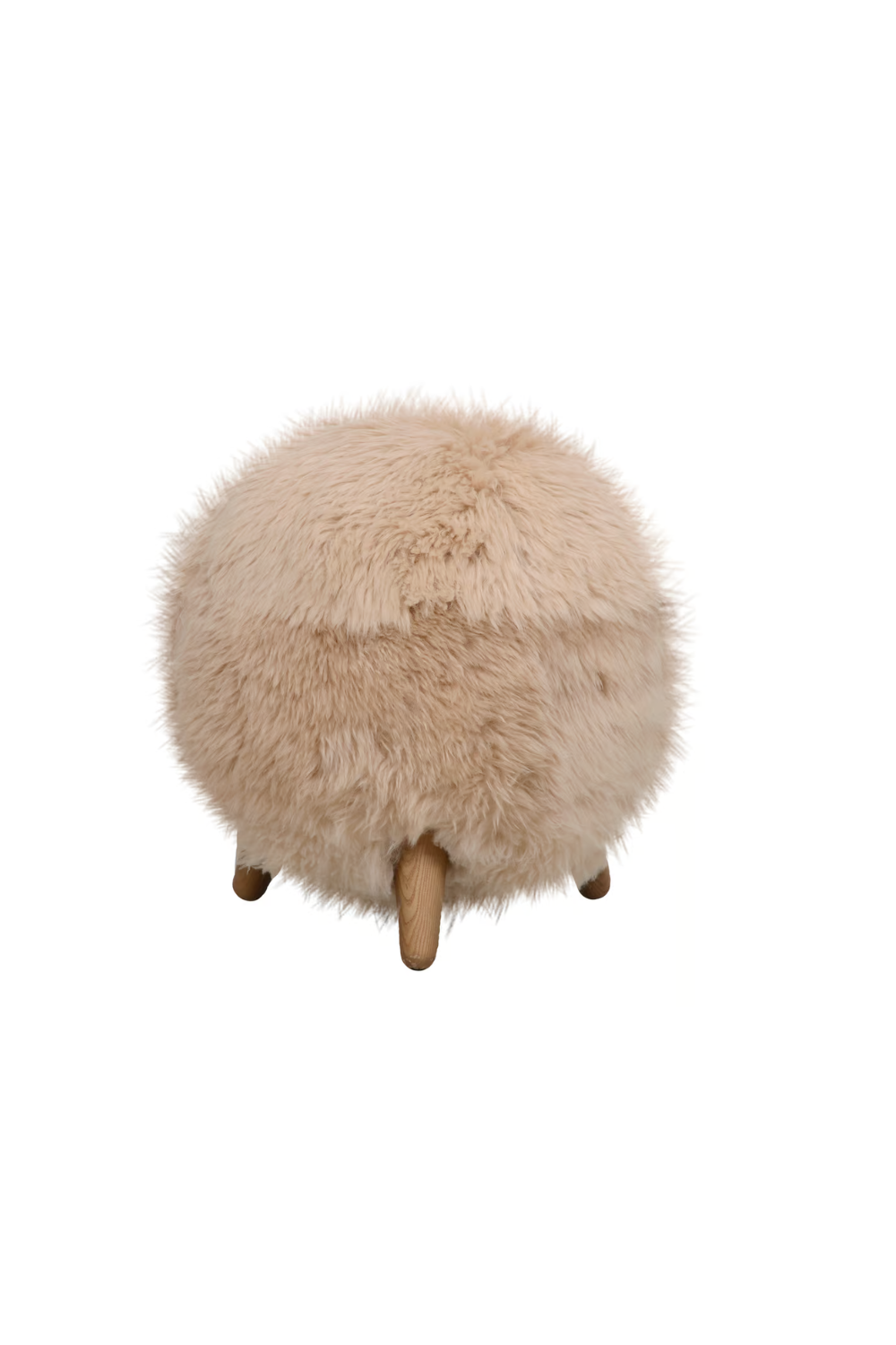 Tabouret rond en laine de mouton | Timothy Oulton Pastekh | Meuble Luxe